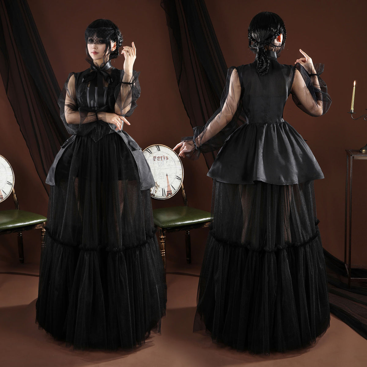 Wednesday 2 The Addams Family Wednesday Addams Ball Gala Gown Costumes ...