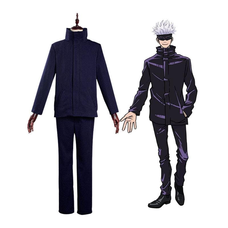 Anime Jujutsu Kaisen Satoru Gojo Outfits Cosplay Costume with Blindfol ...